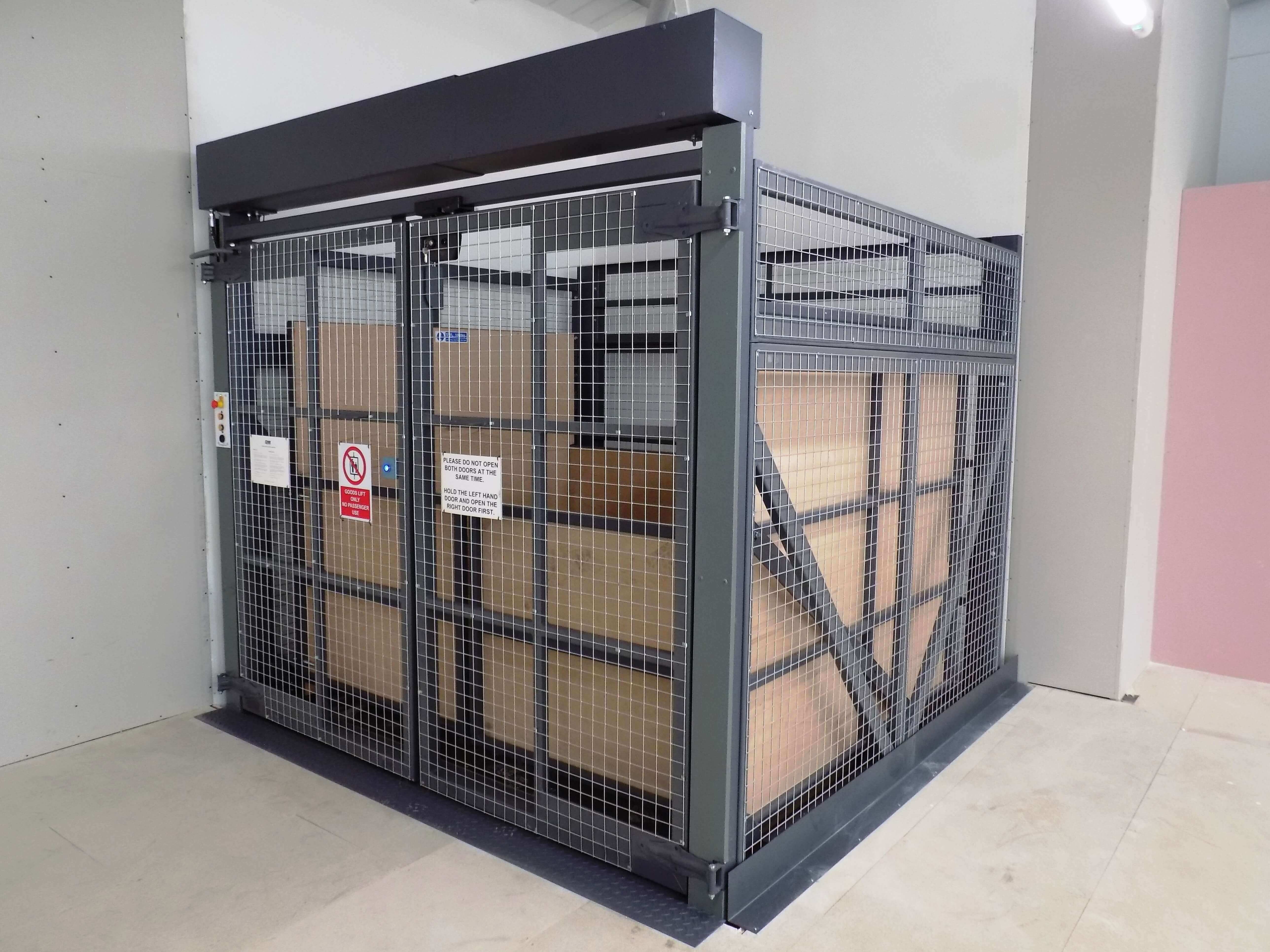 Mezzanine Goods Lifts Fitted at Dunelm