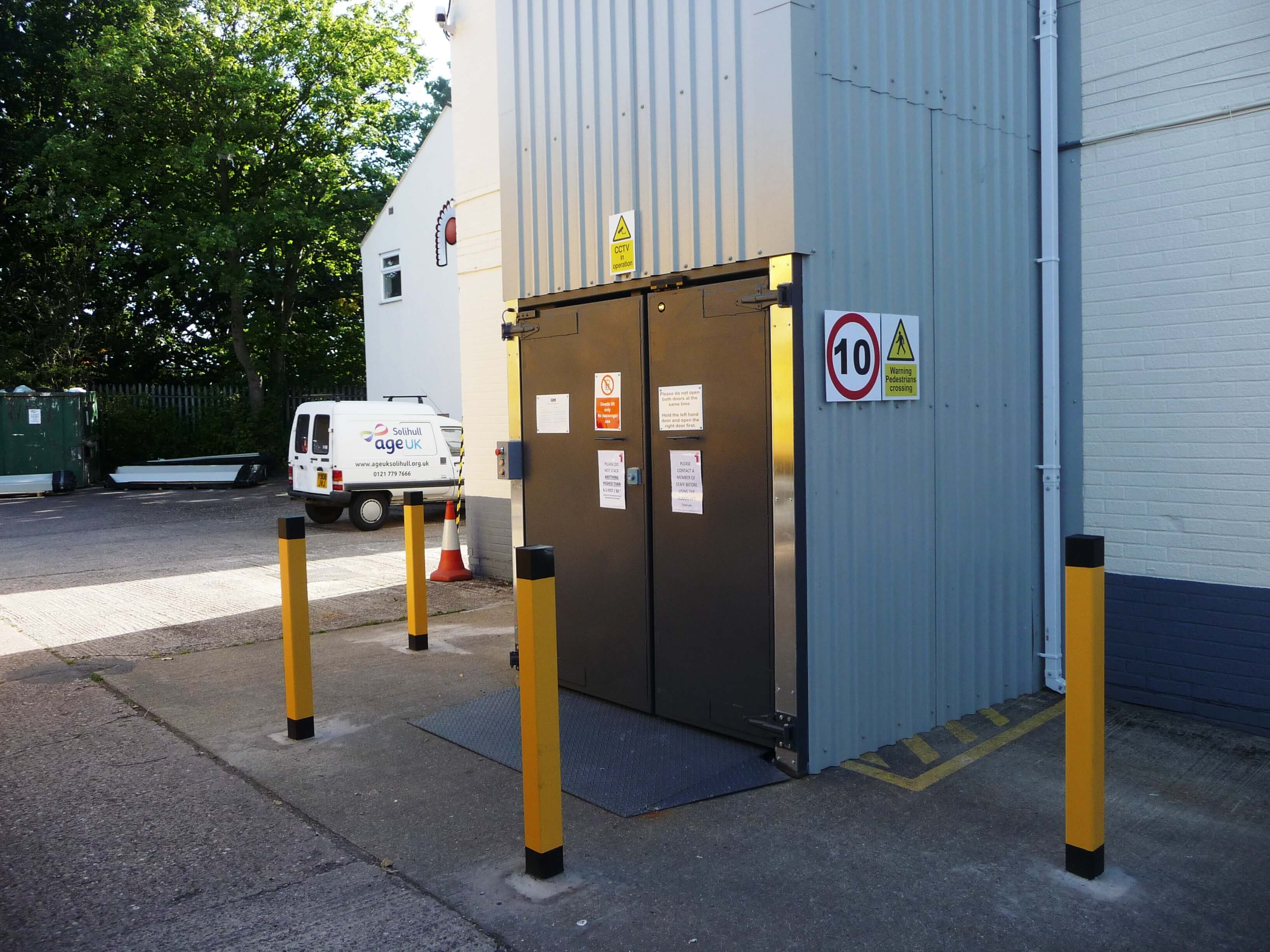 External Mezzanine Lifts Installed for 1st Access Storage