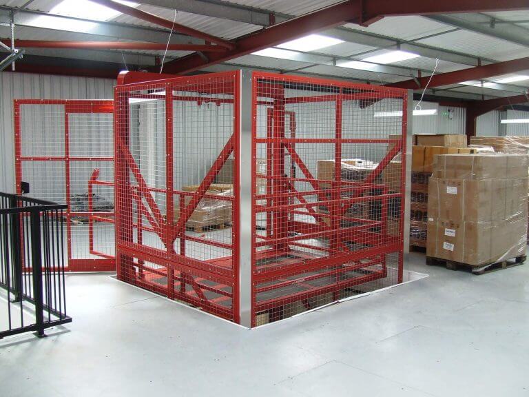 Self Storage Mezzanine Lifts Installed for 4 Secure Self Store